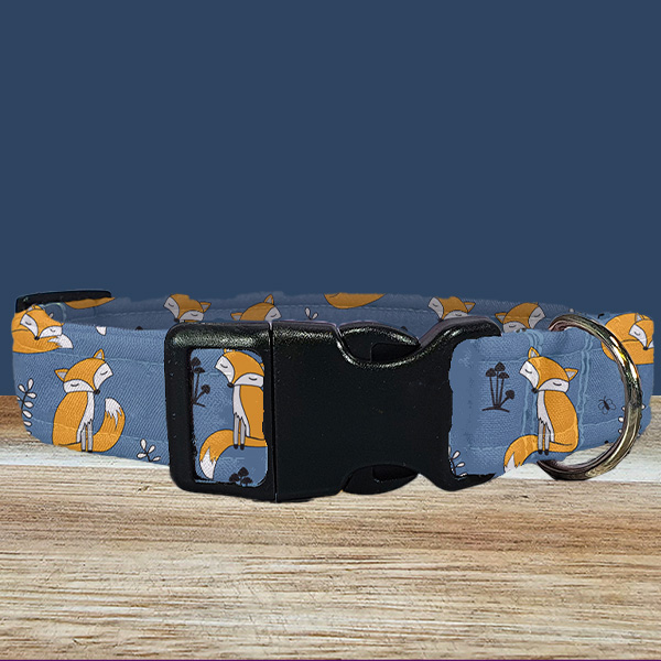 Fox Dog Collar – Multiple Colours – Heath & Hound Pet Boutique