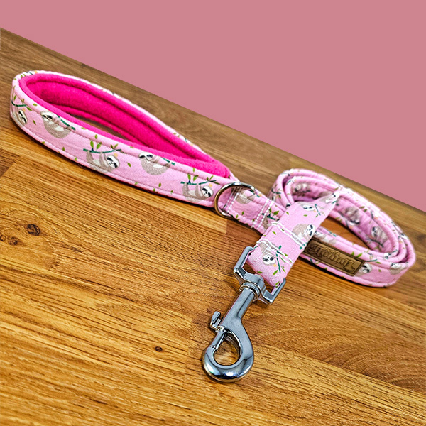 Pink Sloth Dog Lead – Heath & Hound Pet Boutique