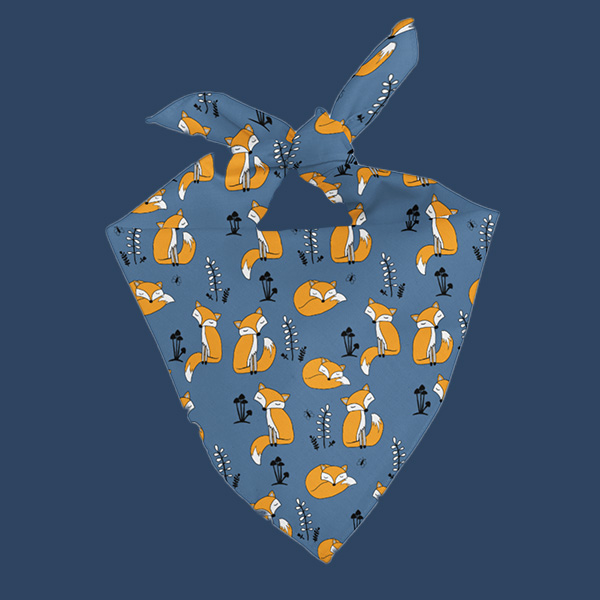 Blue Fox Bandana – Heath & Hound Pet Boutique