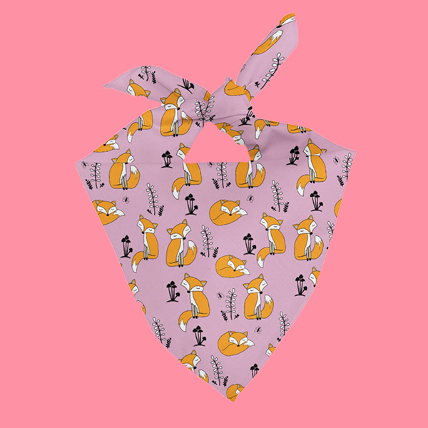 Pink Fox Bandana – Heath & Hound Pet Boutique