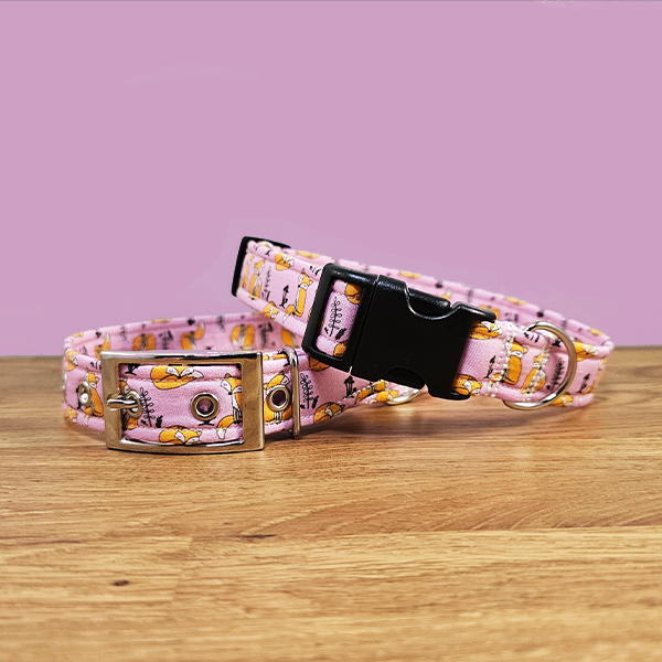Pink Fox Dog Collar – Heath & Hound Pet Boutique