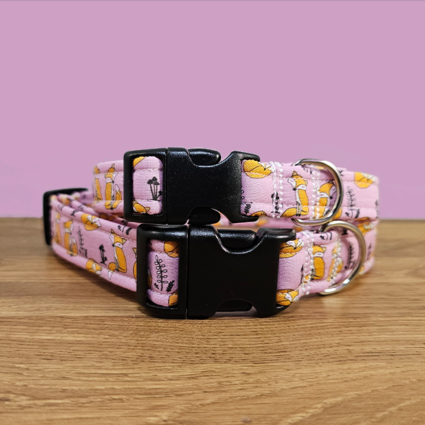Pink Fox Dog Collar – Heath & Hound Pet Boutique